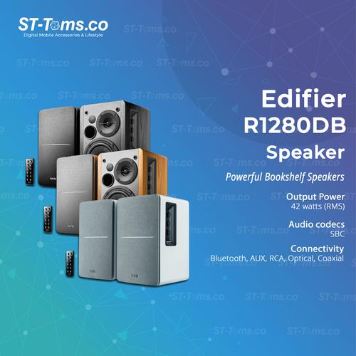 Promo Edifier R1280DB / R 1280DB Poweful Bluetooth Bookshelf Active Speakers - Wood Grain Cicil ...