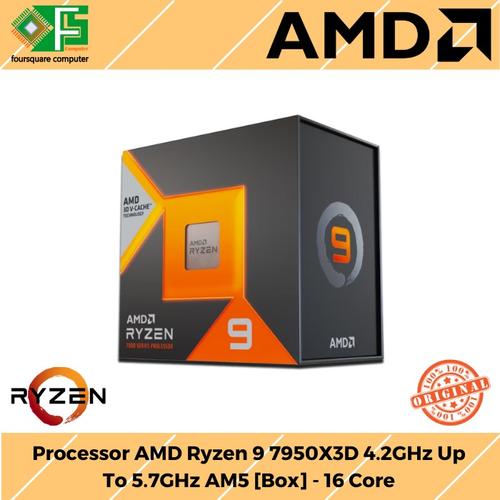 Jual Processor AMD Ryzen 9 7950X3D 4.2GHz Up To 5.7GHz AM5 Box Resmi ...