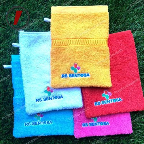 Jual Washlap polosan dan custom bordir - hijau Toska, pakai Bordir ...
