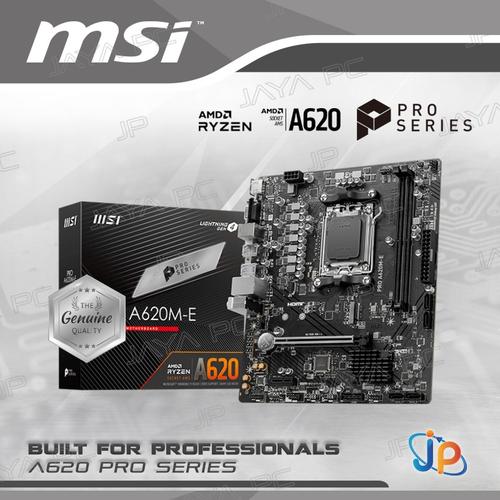 Promo Motherboard MSI PRO A620M-E (AM5, AMD, A620, DDR5, USB3.2, SATA3 ...