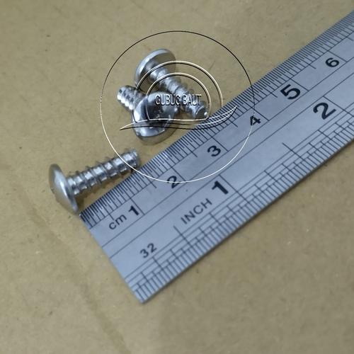 Jual BAUT CACING BODY 5 X 16 YAMAHA SKRUP SEKRUP 5X16 NIKEL CHROME ...