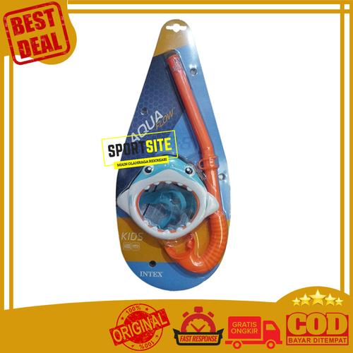 Promo Intex Shark Fun Set. Kacamata Masker Selang Snorkling Renang Anak ...