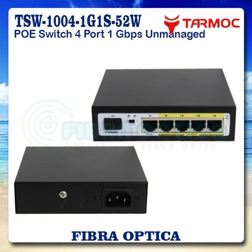 Jual Tarmoc TSW-1004-1G-1S-52W 4 Port Gigabit POE 802.3af/at Switch 52 ...