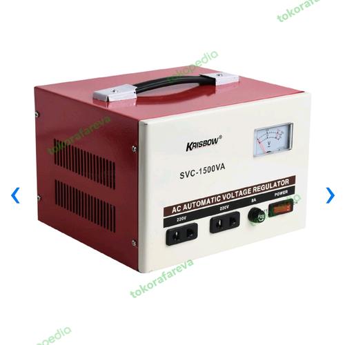 Jual krisbow stabilizer analog penstabil arus listrik 1500 VA - Kota ...