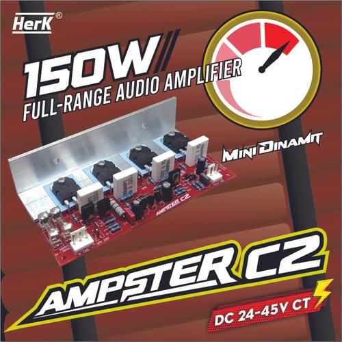 Jual KIT OCL POWER AMPLI MONO AMPSTER C2 150W MINI DINAMIT HERK ...