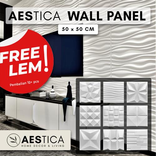 Jual 3D PVC Wall panel Dinding 50x50CM Wallpaper | Dekor rumah | Home ...