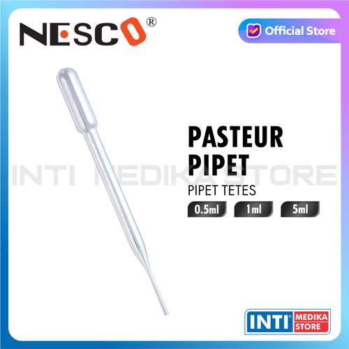 Jual NESCO - Pasteur Pipette 1ml / 5ml | Pipet Tetes / Drop Plastik ...