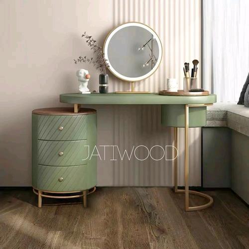 Jual Meja rias minimalis duco kekinian, meja makeup terbaru kaki besi ...