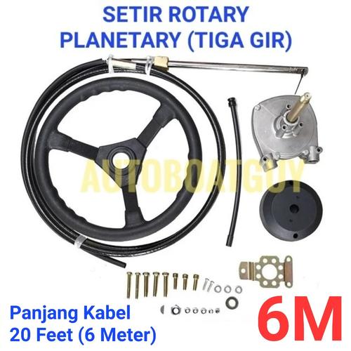 Jual Setir Set 6 METER Perahu Kapal PLANETARY 3 GIR (Upgrade Rotary ...