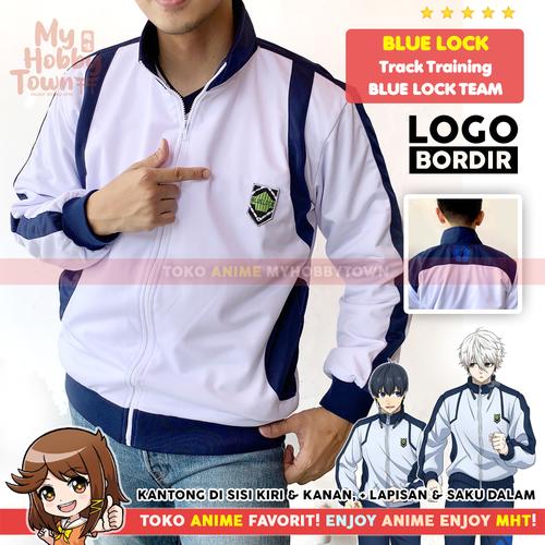 Jual Jaket Tracksuit Trackjacket Cosplay Blue Lock Team Training Isagi ...