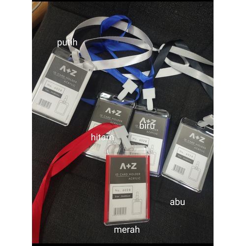 Jual casing id card acrilic A+Z 6028 plus tali set exclusive - Putih ...