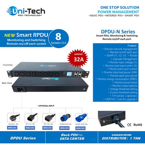 Jual Smart PDU Monitoring and Switching, Remote on off each socket ...