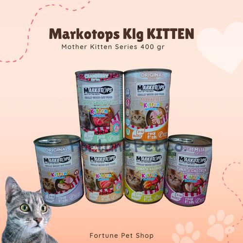 Jual Markotops Kitten Kaleng 400 gram - Makanan Kucing Basah Wet Food ...