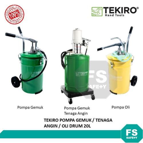 Jual Tekiro Pompa Gemuk Tenaga Angin Oil Drum 20 Liter Grease Oil Pump ...