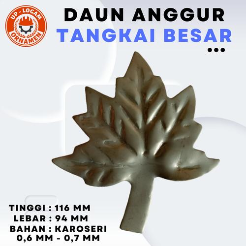 Jual Daun anggur tangkai ornamen pagar tralis besi tempa - BESAR - Kab ...
