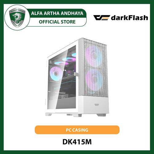 Jual darkFlash DK415M M-ATX PC Casing [WITH 2 ARGB FAN] - Putih ...
