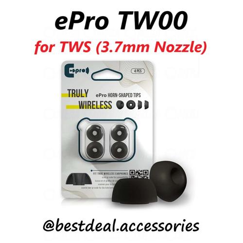 Jual ePro TW00 Horn-shaped Silicone Tips Eartips for TWS (3.7mm Nozzle ...