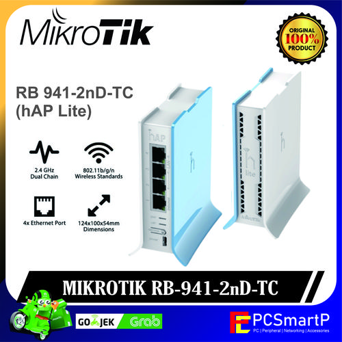 Jual MIKROTIK RB941-2nD-TC (hAP-lite) Routerboard 4 port/RB941 2nD ...