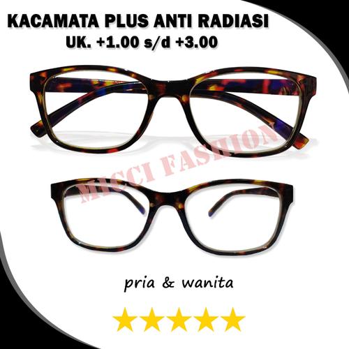 Jual Kacamata Baca Anti Radiasi Lensa Plus +1.00 s/d +3.00 Kaca Mata ...