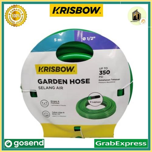 Jual Krisbow 5 Mtr Selang Taman Braid 1/2 Inci - Hijau / selang air taman - 5 meter - Kota ...
