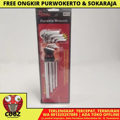 Jual T 10 - T 50 /QTOOLS Kunci L Bintang Torx Key Panjang 9 Pcs Set ...