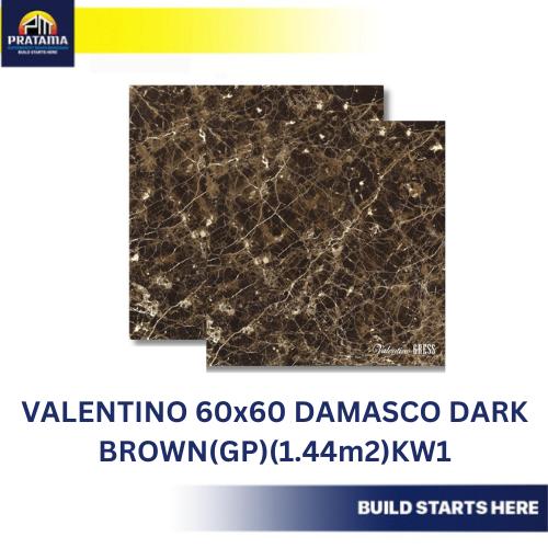 Jual Granit Valentino 60x60 Damasco Dark Brown - Ubin Lantai 1.44m2 ...