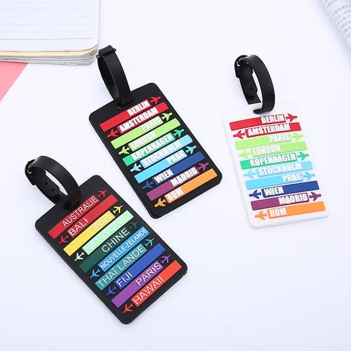 Jual Travel Luggage Tag Label Koper DESTINATION jadi mudah dikenal ...