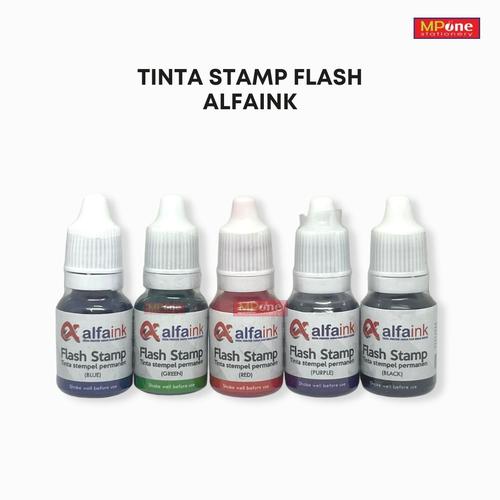 Jual Flash Stamp Alfa ink / Tinta Stempel Permanen / Tinta Stempel Alfa ...