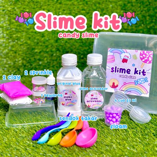 Promo SLIME KIT CANDY SLIME FREE CLAY DAN SPRINKLES || KIT ORIGINAL SLIME - slime kit candy ...