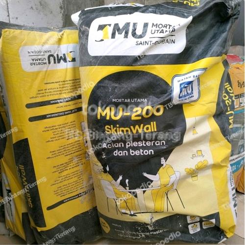 Jual MU-200 SKIMWALL 25 KG SEMEN INSTAN ACIAN PLESTERAN DAN BETON ...