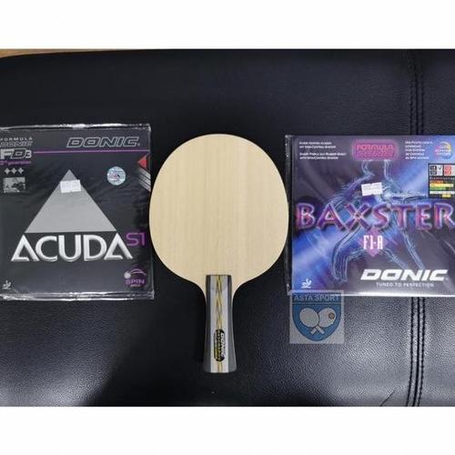 Jual TENIS MEJA BAT TENIS MEJA DONIC ORIGINAL CARBON PLUS RUBBER SET ...