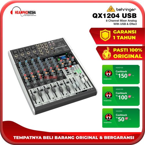 Jual Behringer Xenyx QX1204USB - 12 Channel Mixer with USB and Effects ...