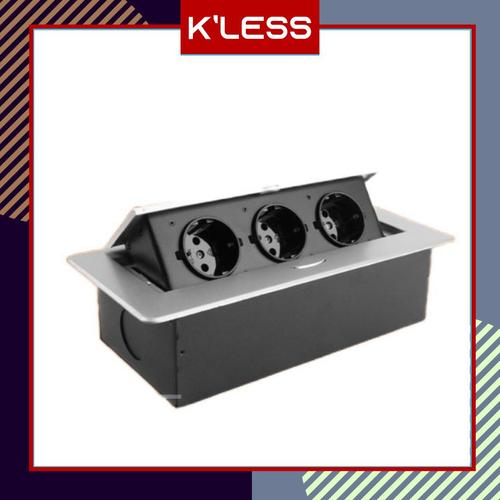 Jual Stop Kontak Meja meeting 3 Socket Soft Touch Pop Up System ...