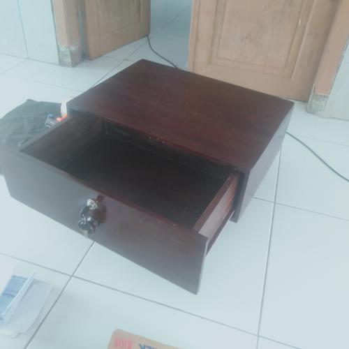 Jual laci uang laci serbaguna kayu jati ukuran 40x36x15 pakai rel ...