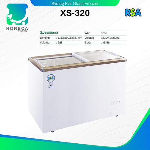 Jual RSA Sliding Flat Glass Freezer Pintu Kaca XS-320 / XS 320 / XS320 ...