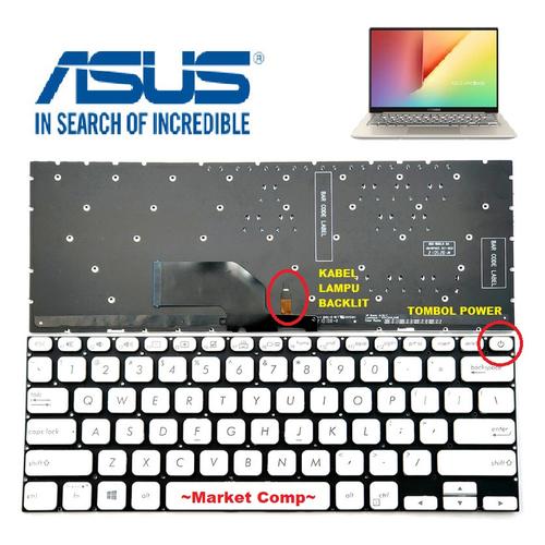 Jual Keyboard Laptop Asus VivoBook S13 S330 S330U X330 X330F Silver ...