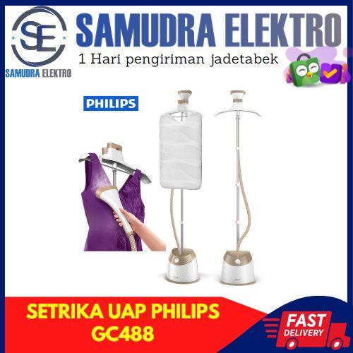 Promo PHILIPS GC488 GARMENT STEAMER SETRIKA UAP BERDIRI GC488/60 EASY ...