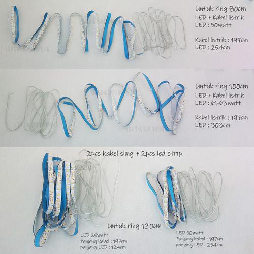 Jual Led strip warm white dan trafo led sparepart untuk lampu gantung ...