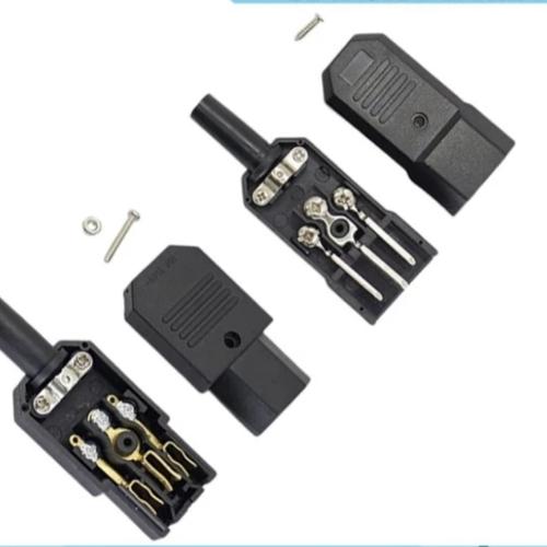 Jual Konektor C14 Male/C13 Female 10A/Socket C14/C13 10 Ampere-C14 Male ...