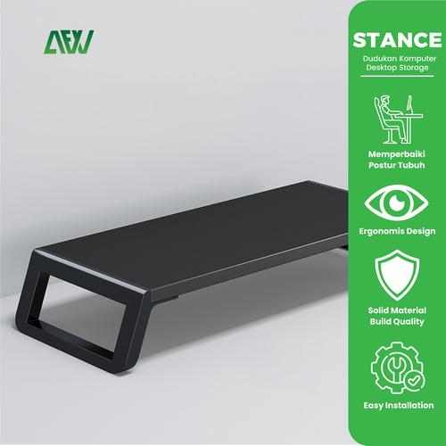 Promo STANCE Monitor Stand Meja Laptop Meja Dudukan Komputer Desktop ...