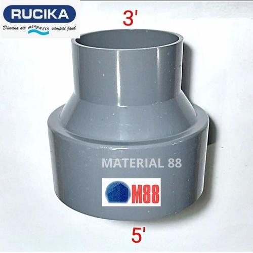 Jual Vlok Sok 5×3 inch RUCIKA D - Reducer Pipa PVC 5x3 Flok Flock x 5 x ...
