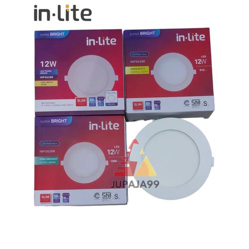 Jual LED PANEL Bulat INPS628R 12W 12Watt InLite In-Lite (Putih-Kuning ...
