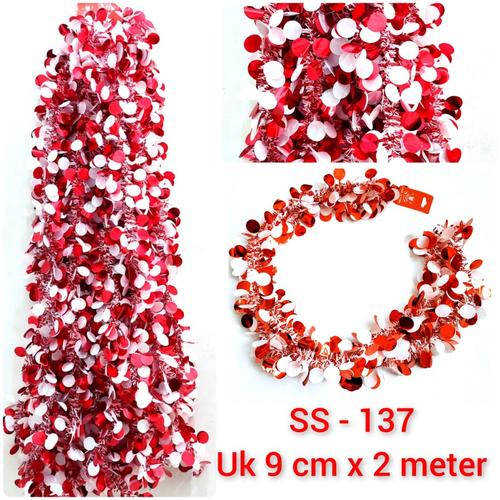 Jual slinger merah putih panjang 2 meter dekorasi HUT RI hiasan 17 ...