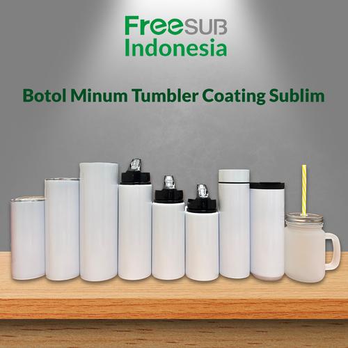 Jual Botol Minum Tumbler/Termos/Mug Putih Polos Coating Sublim - LH ...