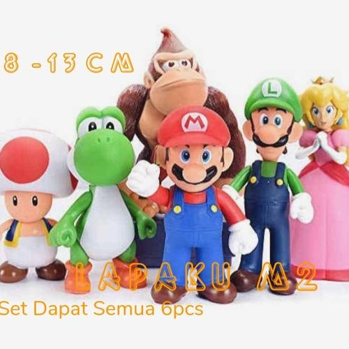 Jual SUPER MARIO BROS FIGURE MAINAN ANAK MARIO BROS LUIGI TOAD YOSSI ...