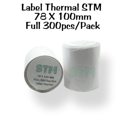 Promo Label Thermal STM 78X100 300PCS Kertas Sticker Printer RESI TERMAL A6 - Jakarta Utara ...
