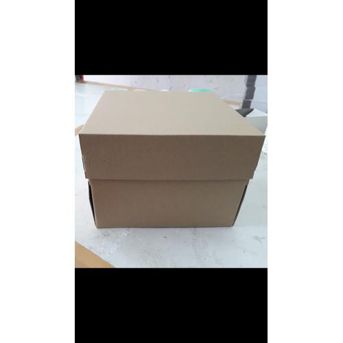 Jual box coklat polos dus packaging cake ulang tahun ukuran 25 x 25 cm ...