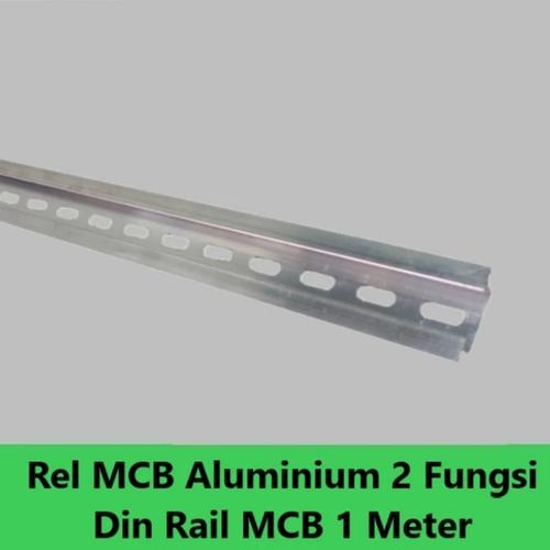 Jual Rel MCB Alumunium 2 Fungsi / Din Rail MCB Alumunium 1 Meter ...