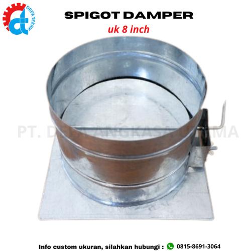 Jual SPIGOT DAMPER TOPI 8 inch/Instalasi Ducting/ Spigot topi uk 8 inch ...