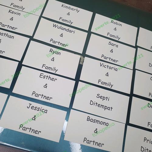 Jual Print / Cetak Sticker Label Nama Undangan nikahan - Jakarta Utara ...